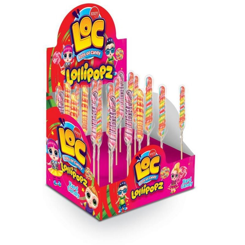 Display Jouy&Co LOC Lollipopz Twist 24x30gr